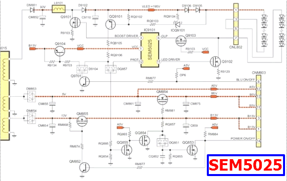 Sem5025 Datasheet Led Driver Control Ic Samsung