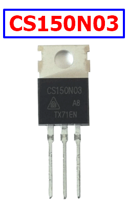 CS150N03 Datasheet - 20V, 150A, N-Ch, MOSFET (Transistor)